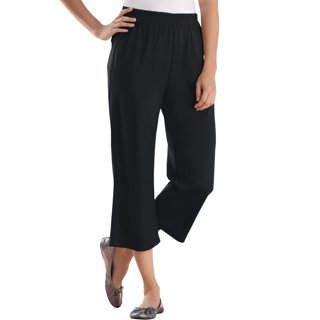 Catherines Women's Plus Size Petite Comfort Waist Bungee Cargo Capri ...