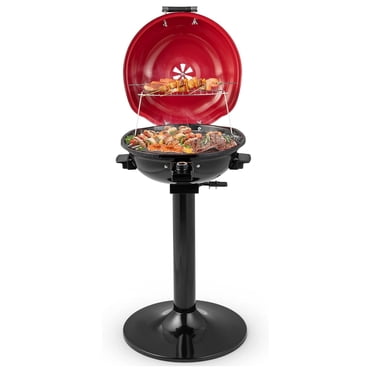 Costway Electric BBQ Grill 1350W Non-stick 4 Temperature Setting ...