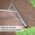 Colwelt 36'' Landscape Rake, Aluminum Yard/Garden Tool with 69 ...