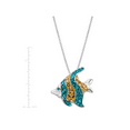 Women's Crystaluxe Tropical Fish Pendant Necklace with Crystals in ...