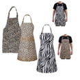 Print Kitchen Apron Adjustable NeckStrap Easy For Home Cooking Salon ...