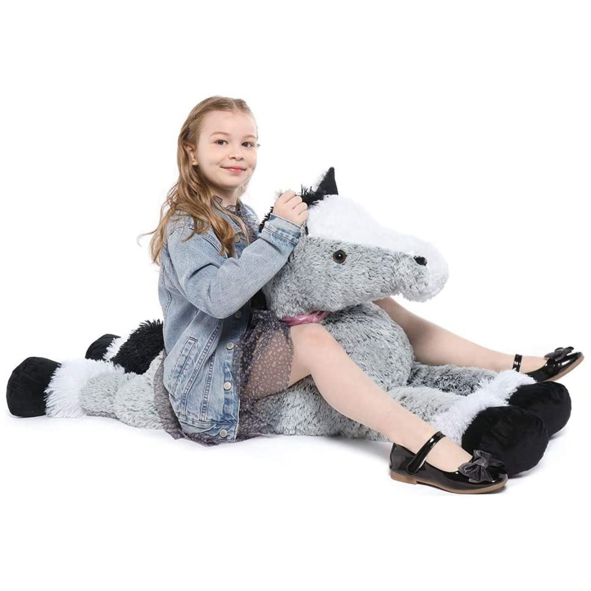 MorisMos 47'' Giant Horse Stuffed Animal Horse Plush Toy - Walmart.com
