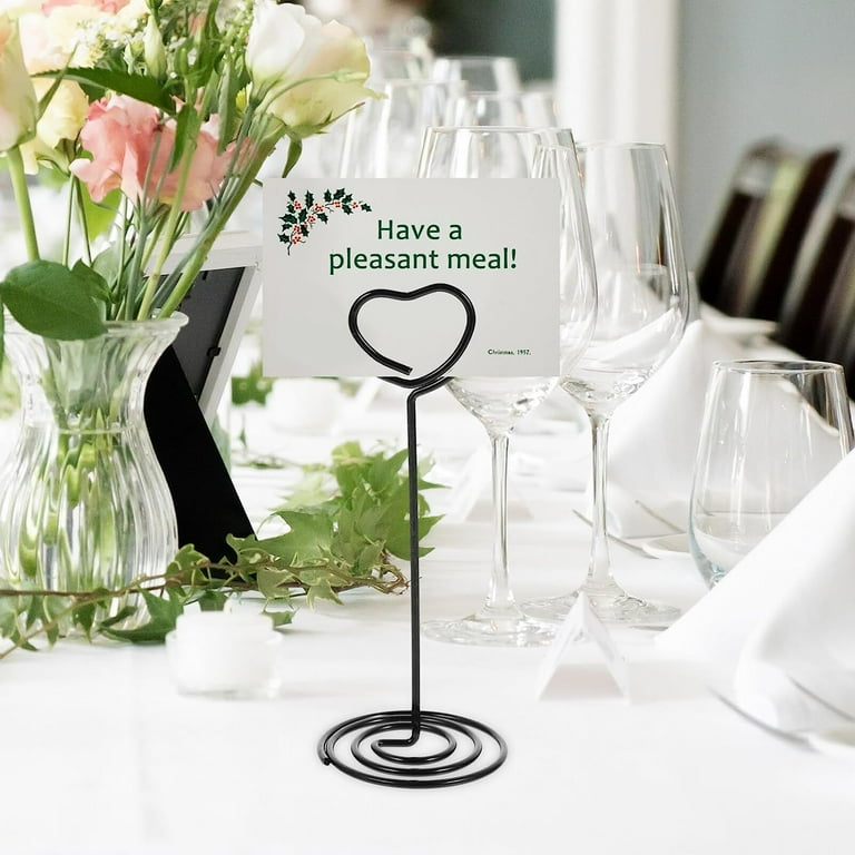 Heart Wine Bottle Place Card Holder 10pcs Place Card Holder Wedding