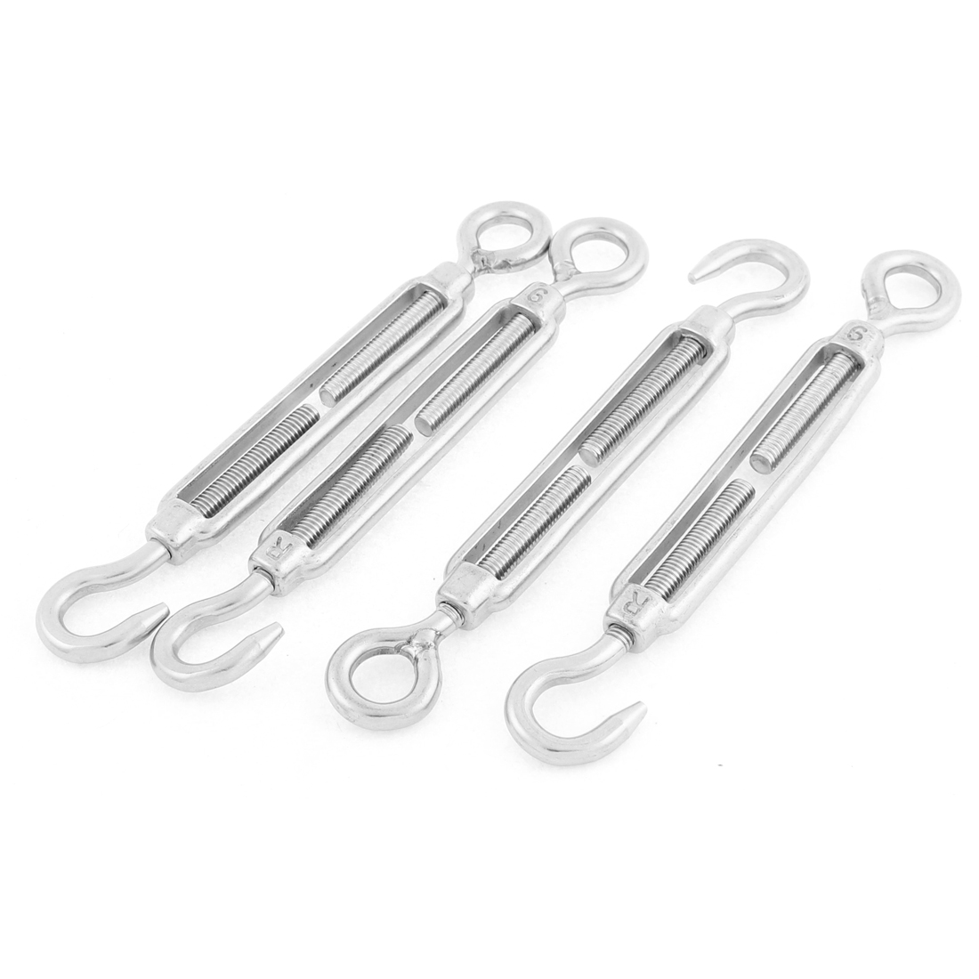 M6 6mm Thread 5.5" Long Adjustable 304 Stainless Steel Eye Hook ...