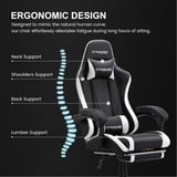 GTRACING GTWD-200 Gamer's Adjustable Gaming Chair with Footrest, Swivel ...