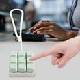 Mini 9 Key Keyboards Clicks Toy Keychain Mechanical Switches Tester For ...