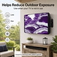 Abstract Marble Texture Outdoor TV Cover 30 to 32 Inch White Dark ...