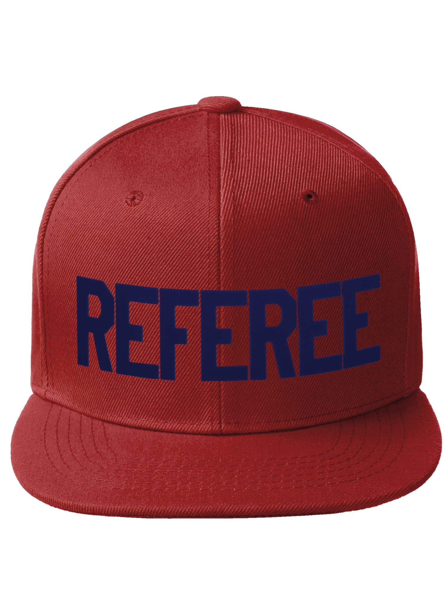 Classic Snapback Referee Hat High Profile Flat Bill Visor Adjustable ...