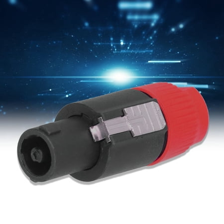 Loewten 4 Pole Speaker Plug, Twist Lock Audio Connector Chuck Stress ...