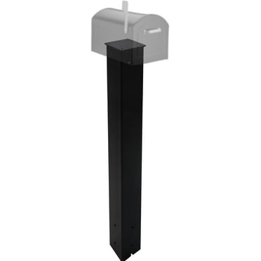 Gibraltar Mailboxes Black Steel Drive-In Adjustable Mailbox Post ...