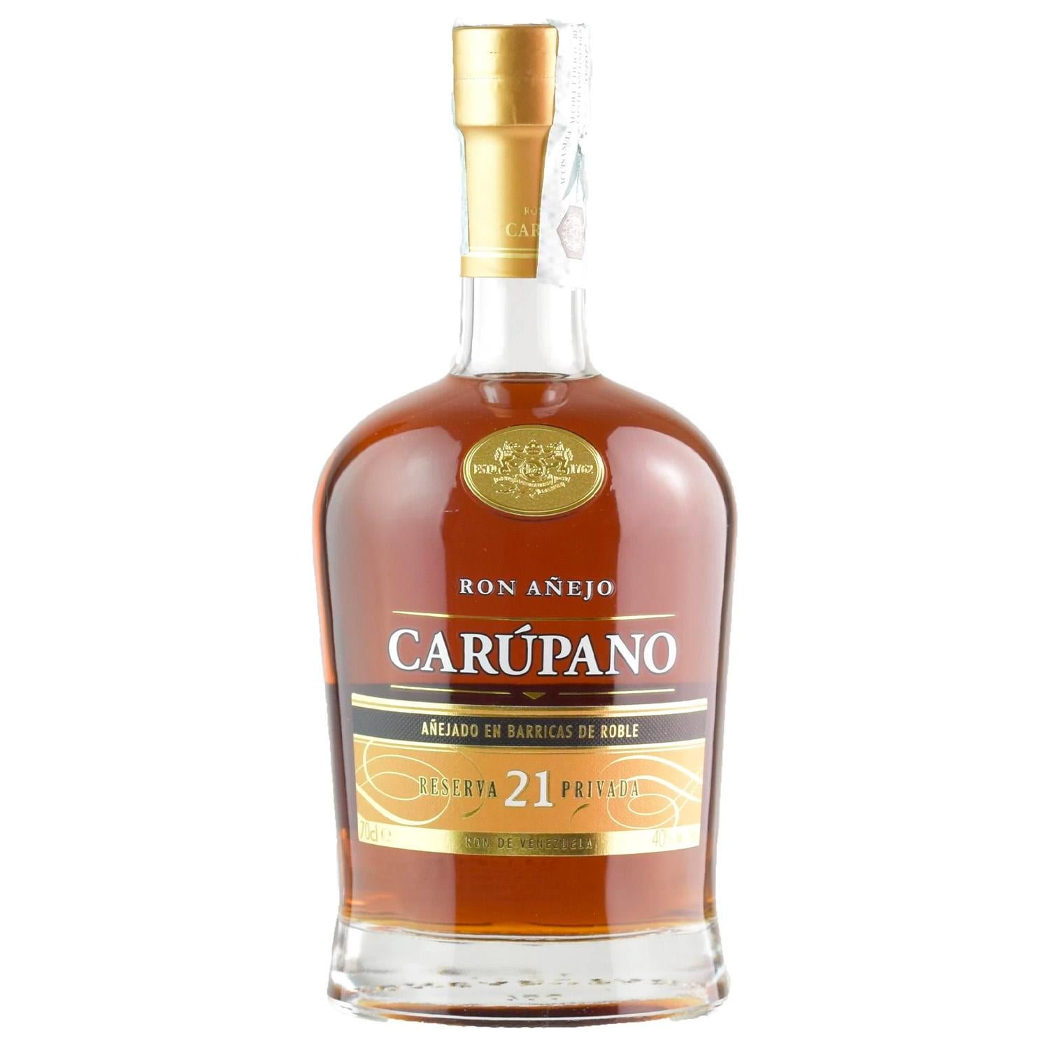 Pack de 12 Ron Carúpano Añejo Reserva 21 Privada 750 ml Carúpano ...