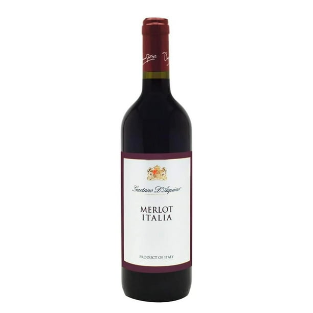 Vino Tinto Gaetano D'Aquino Merlot Italia 750 ml | Bodega Aurrera en línea
