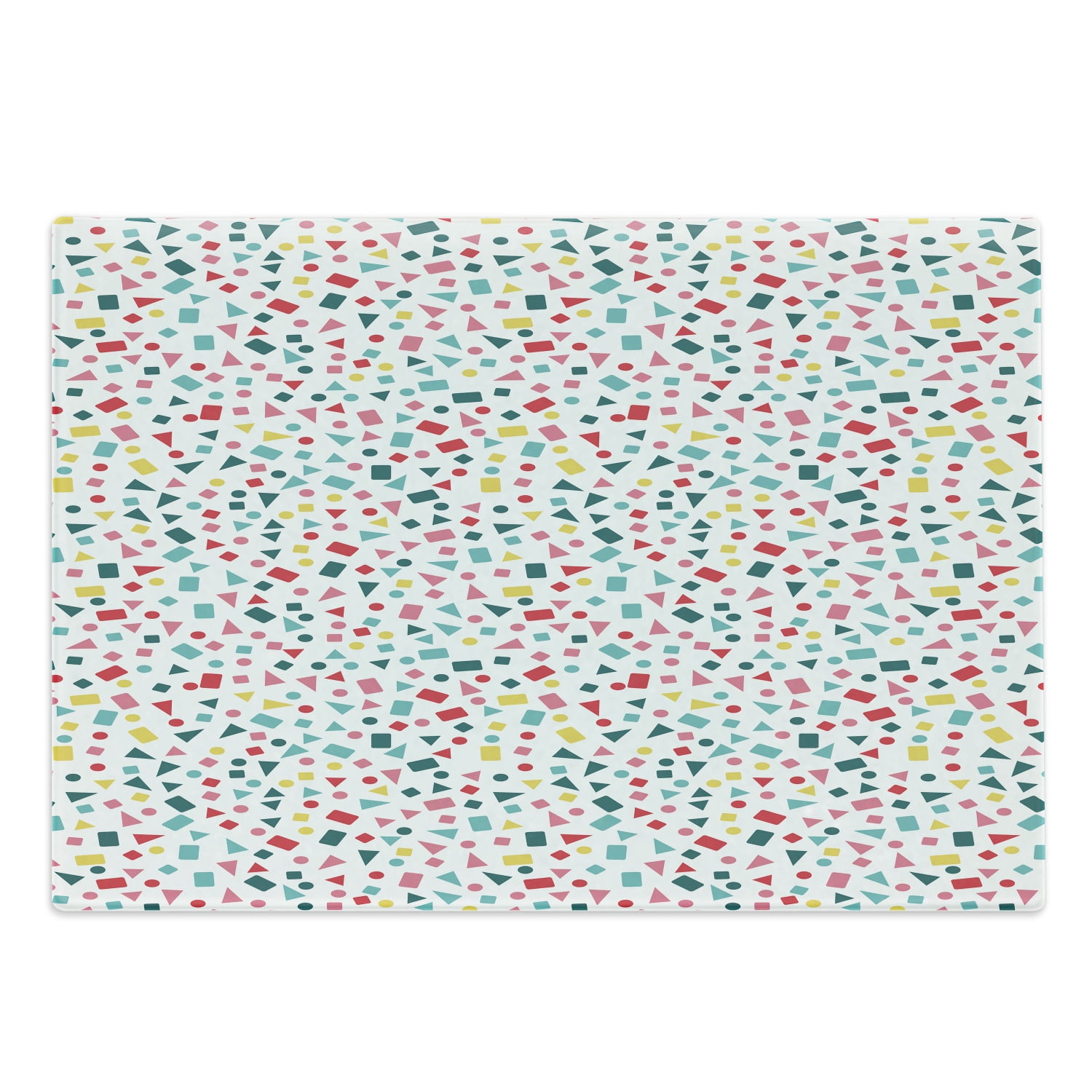 Geometric Cutting Board, Layout of Scattered Geometric Mini Colorful ...
