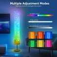 58-inch minimalist design soft light floor lamp, modern slim 16-color ...
