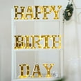 Gold 16CM LED letters Lights Name Wedding Party Birthday Valentine's ...