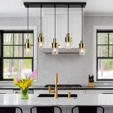 LNC Samay Matte Black and Clear Tiffany Glass Tiffany Cylinder Mini ...