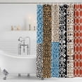 Bohemian Patterns Shower Curtain for Bathroom, Colored Seamless ...