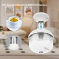 2K Ultra HD 2.4GHz WiFi Bulb Security Camera 360° Panoramic View Built ...