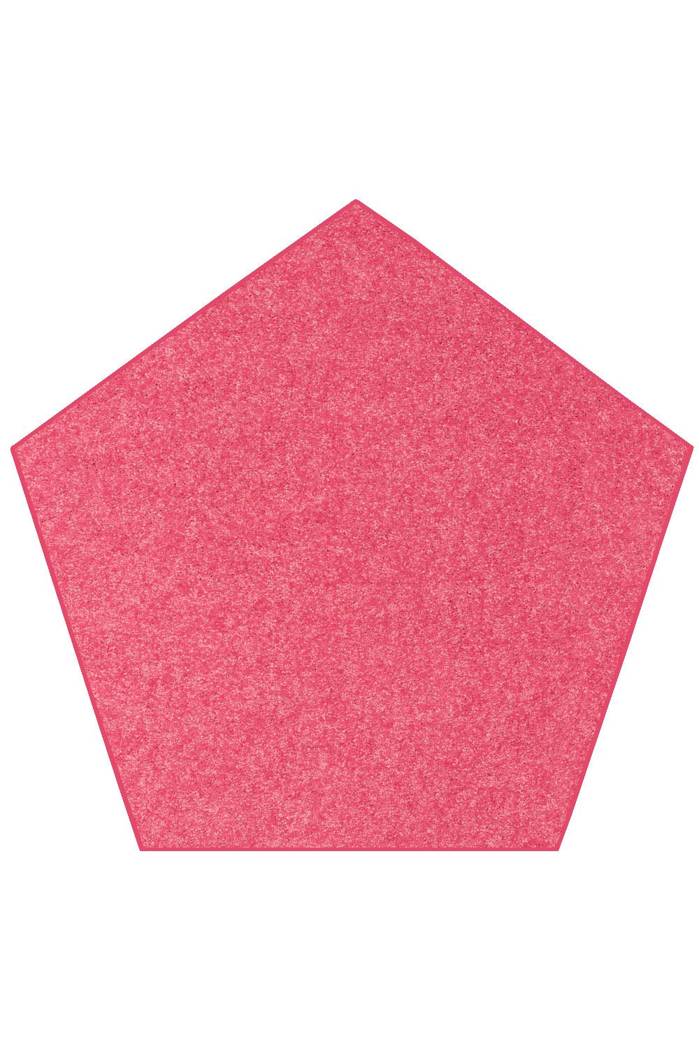 Broadway Collection Solid Color Area Rugs Pink - 8' Pentagon - Walmart.com