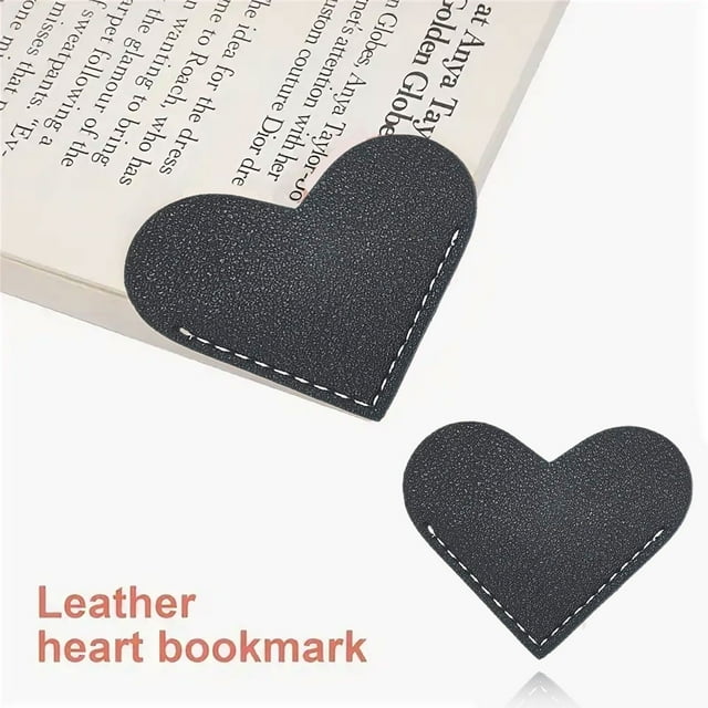 Leather Heart Bookmarks Winjeto Cute Corner Page Book Marks For ...