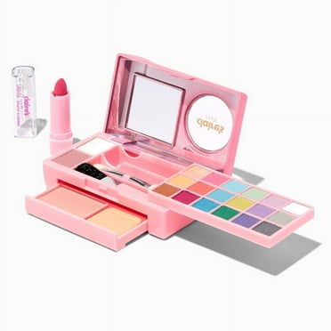 Claire's Club Tiny Travel Pink Glitter Lock Box Makeup Set - Walmart.com