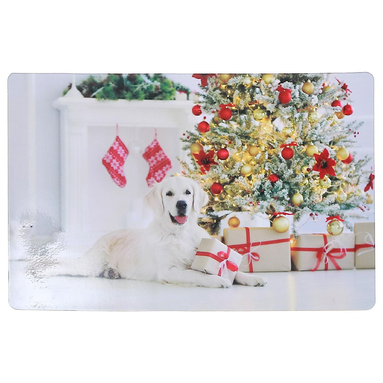 Click here for Ih Casadécor Plastic Placemat Dog With Present - S... prices