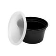 Karat 12 oz Black PP Injection Molded Round Deli Containers with Lids ...