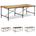 vidaXL Dining Table Kitchen Table Home Dining Room Table Solid ...