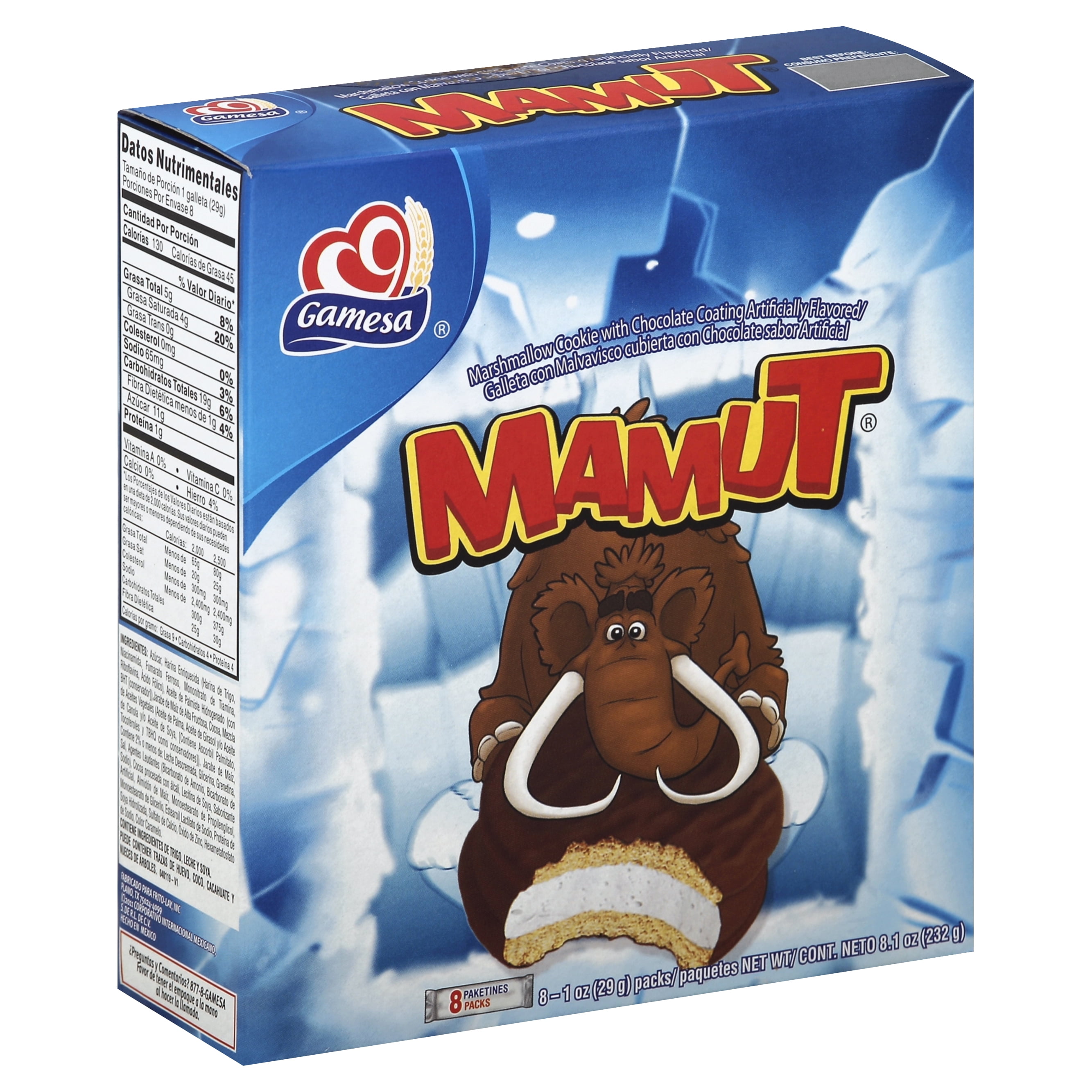 Gamesa Mamut Cookies, 8.1 oz - Walmart.com - Walmart.com