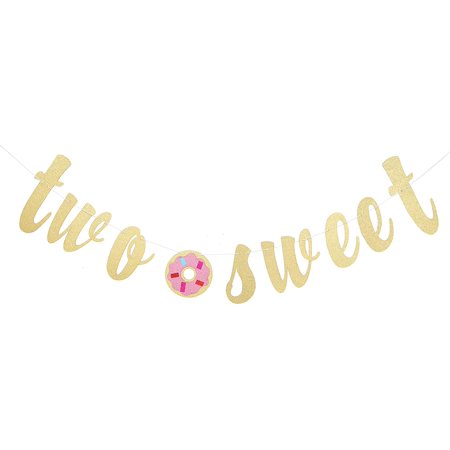 Donut Birthday Party Decorations for 2nd Birthday - Two Sweet Birthday ...