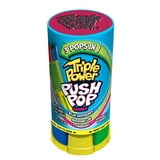 Triple Power Push Pop, 3-in-1 Blue Raspberry, Watermelon, Strawberry ...