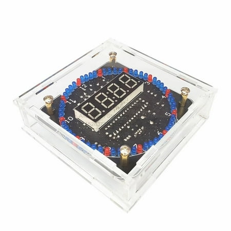 MYG DIY Electronic Clock Kit Rotating LED IC Chip DS1302 SCM Learning ...