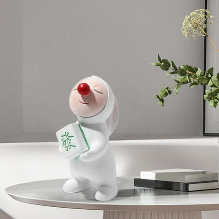 Bunny Figurine Rabbit Statue Bunny Figure Sculpture for Home Tabletop ...