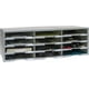 Storex Plastic 12-Compartment Countertop Literature Organizer, Gray ...