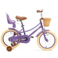 XJD 14 inch Kids Girls Bike for Ages 3-5 Years Child, Toddler Bike with ...