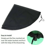 Mesh Cover for Rain Barrels with Drawstring, Water Collection Buckets ...