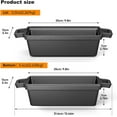 9x5" Cast Iron Loaf Pan with Lid, 2-Piece Set | Even Heat Distribution ...
