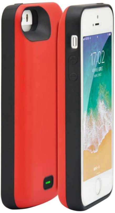 Battery Case for iPhone 5/5S/SE 4000mAh Rechargeable Charging Case ...