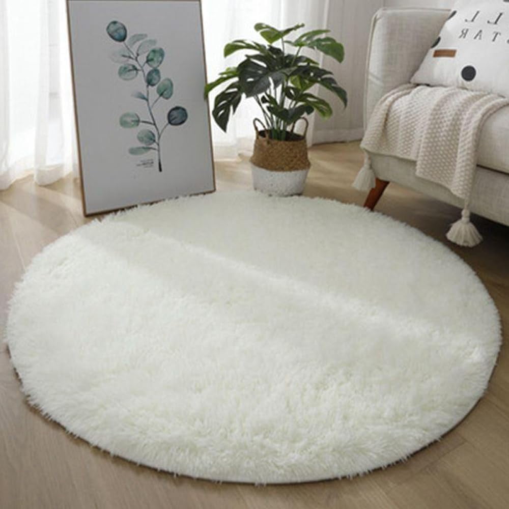 Click here for Siabc-Cream White Circular Carpet (4 * 4ft) Living... prices