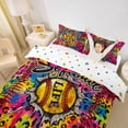 Castle Fairy Abstract Softball Duvet Cover Queen, Gradient Tie-Dye ...