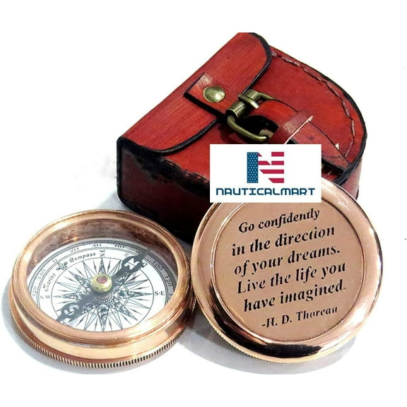 NauticalMart Brass Compass Gift To My Man, Husband, Boyfriend, Back to ...