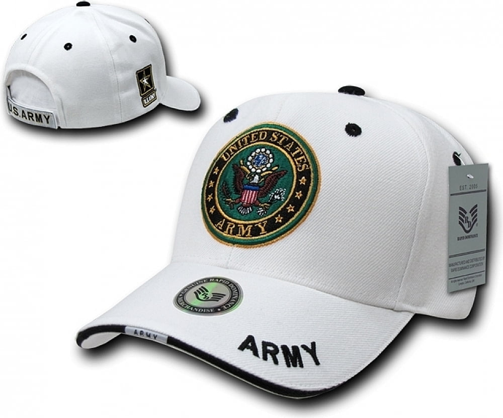 White Military Caps, Army, Wht - Walmart.com
