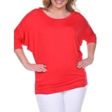 Women's Plus Size Dolman Top - Walmart.com