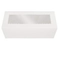 O'Creme Eco-Friendly White Rectangular Cake Box with Scalloped Window ...