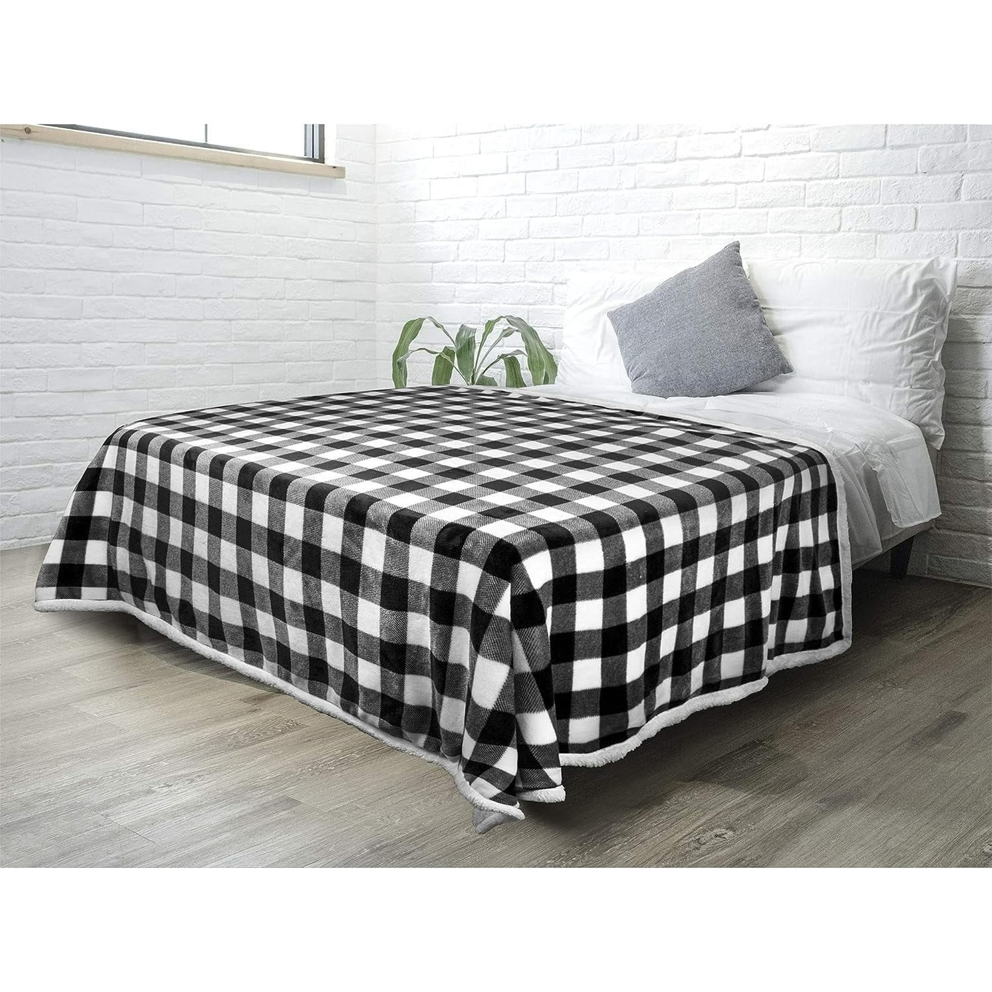 Click here for Gfzwqqa Buffalo Check Sherpa Blanket Throw Twin Fu... prices