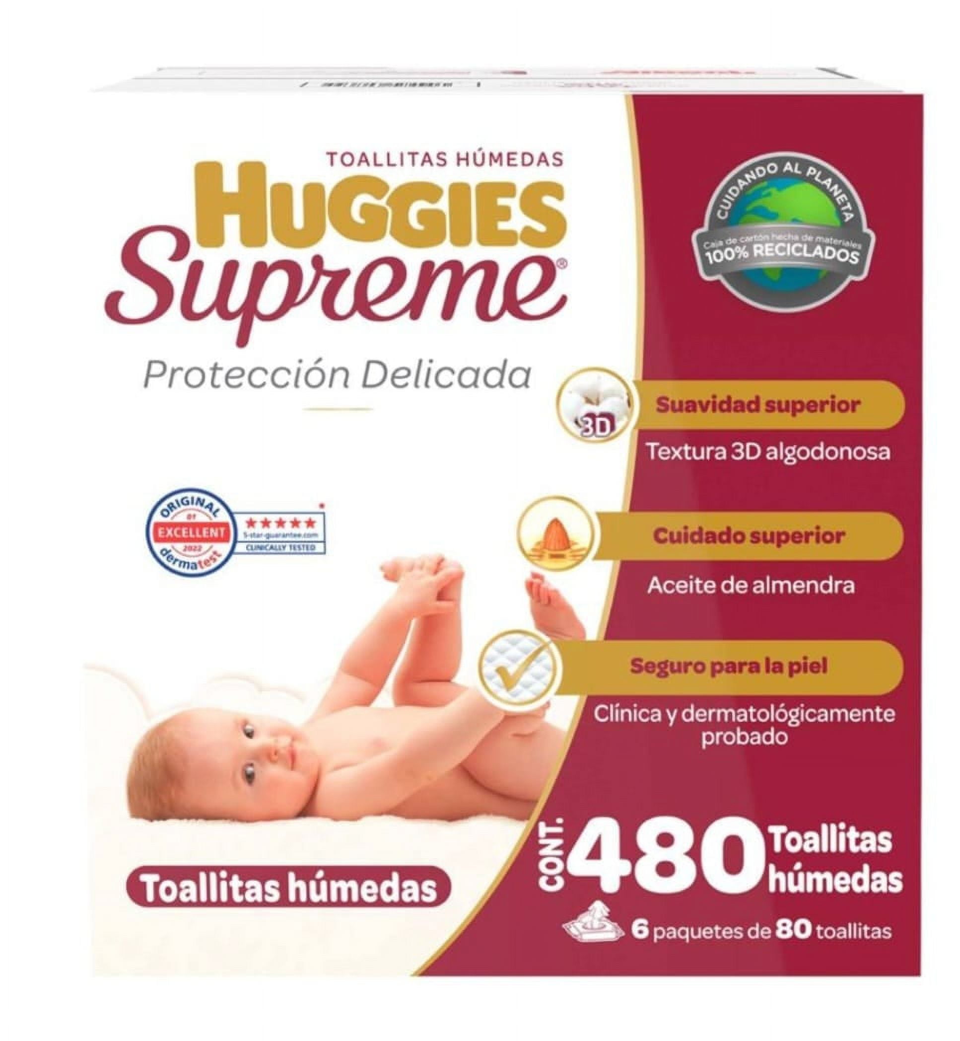 Toallas Húmedas Huggies Supreme Caja 480pzas Aceite Almendra | Walmart ...