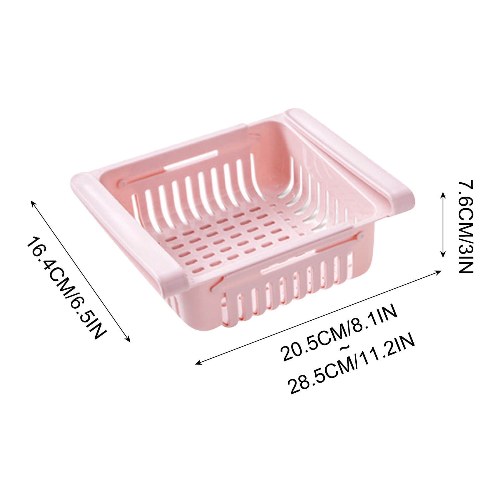 Mouliraty Fridge Drawer Organizer Retractable Drawer Refrigerator ...
