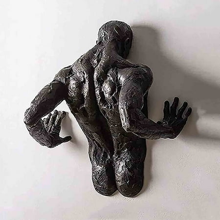 Antique Fragmented Man Wall Sculpture,Modern Abstract 3D Wall Art Wall ...