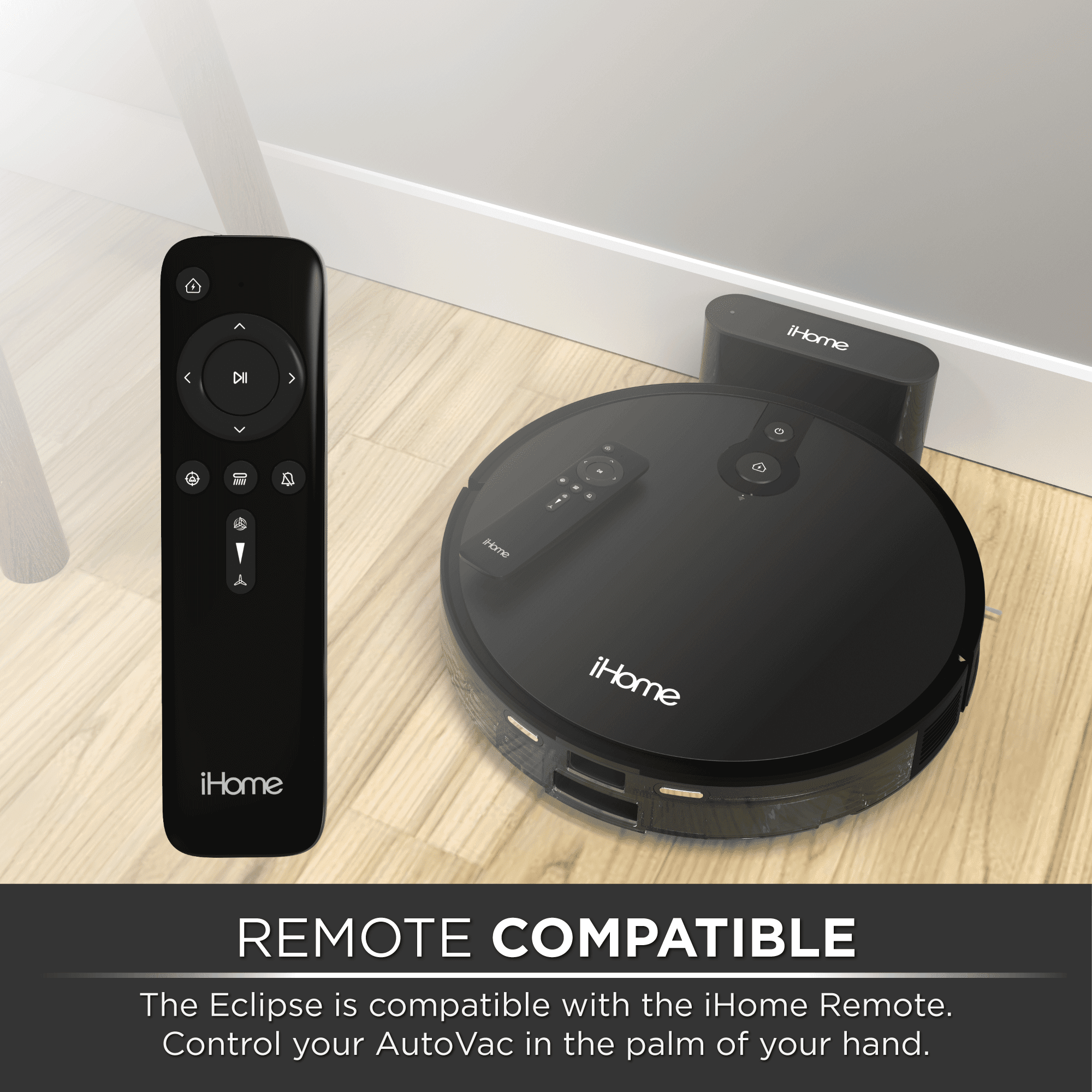 iHome AutoVac Eclipse Robot Vacuum with Mapping Technology Ultra Strong Suction 120 Min Runtime App Connectivity Walmart