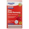 Equate 12+ Zinc Non-Drowsy Sugar Free Homeopathic Cold Remedy Chewable ...
